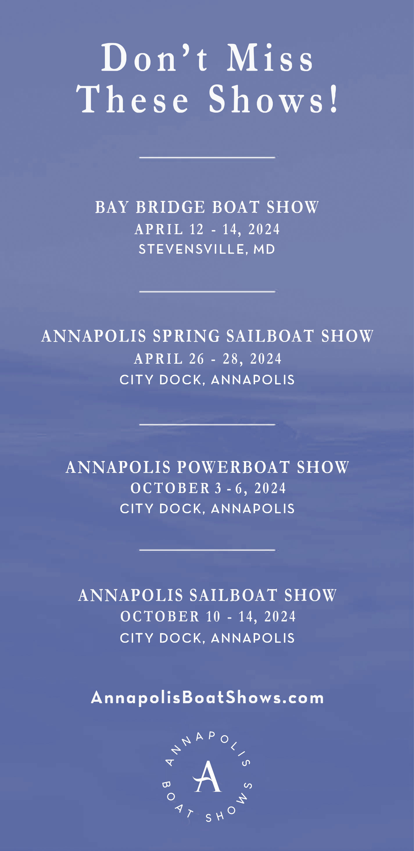 Annapolis Boat Shows | Portbook